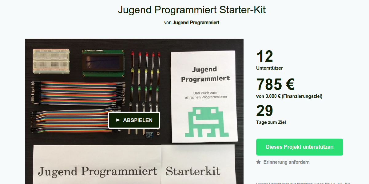 Jetzt auf Kickstarter Unterstützen – Coding World